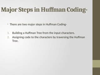Huffman.Encodingpptx Variable length coding | PPT