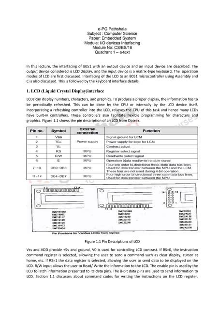 lcd interfaing using 8051 and assambly language programming ppt