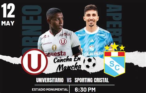 Universitario Vs Sporting Cristal En Vivo Y En Directo Sigue El