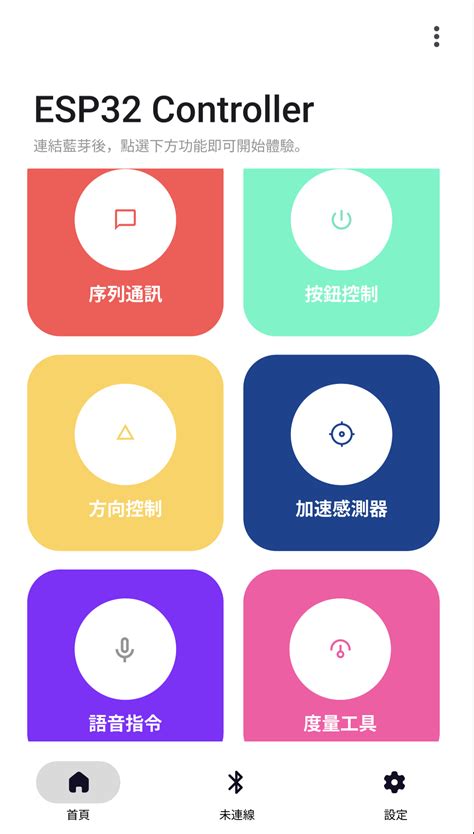 夜市小霸王 小霸王實驗室正在開發藍芽app，主要以android手機的藍芽連接esp32或其他藍芽裝置，可以應用於