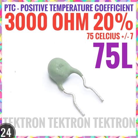 Ptc 3000ohm 20 Temperature Sensor Thermistor Positive Temperature Coefficient Positive