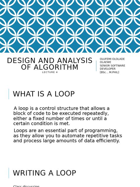 Design And Analysis Of Algorithm Iv Pdf Control Flow Iteration