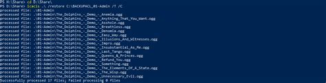 Windows Restore Acl Permissions Using Icacls From A Windows Snapshot