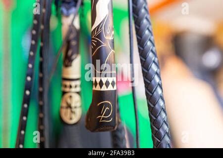 Traditional Hungarian Hand Made Shepherd Whip From Hortobagy Rural