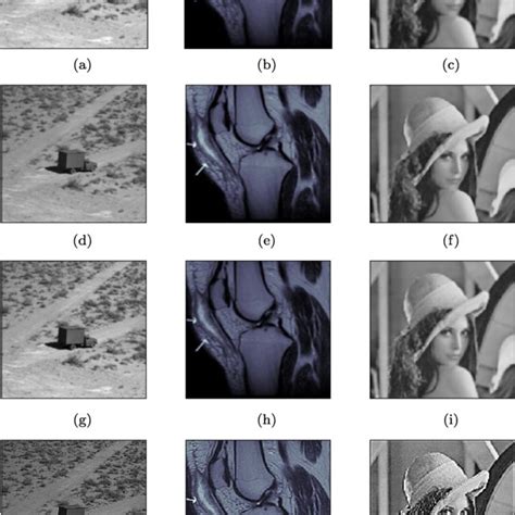 Enhancement Results Of The Proposed Algorithm With Different Filters