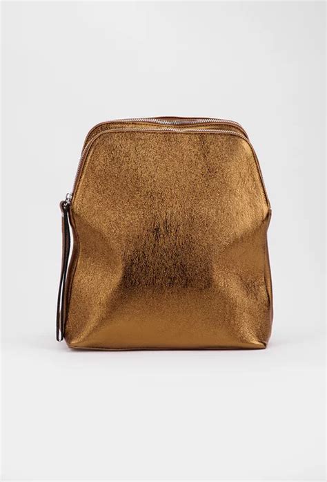 Rucsac Auriu Stralucitor Din Piele Naturala Dasharo