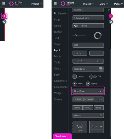 Hide Icon For Drop Down Elements Titan Web