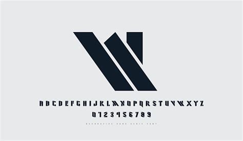 주식 벡터 스텐실 플레이트 산 스 리프 글꼴 군사에 대한 스톡 벡터 아트 및 기타 이미지 군사 권위 기하 도형 Istock