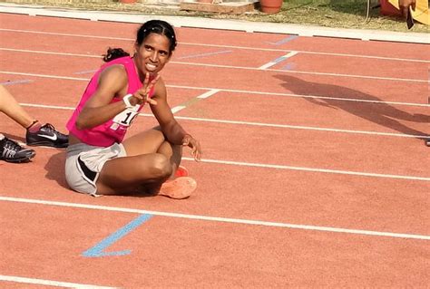 Tamil Nadus 400m Hurdler R Vithya Ramraj Is On Song Narrowly Misses