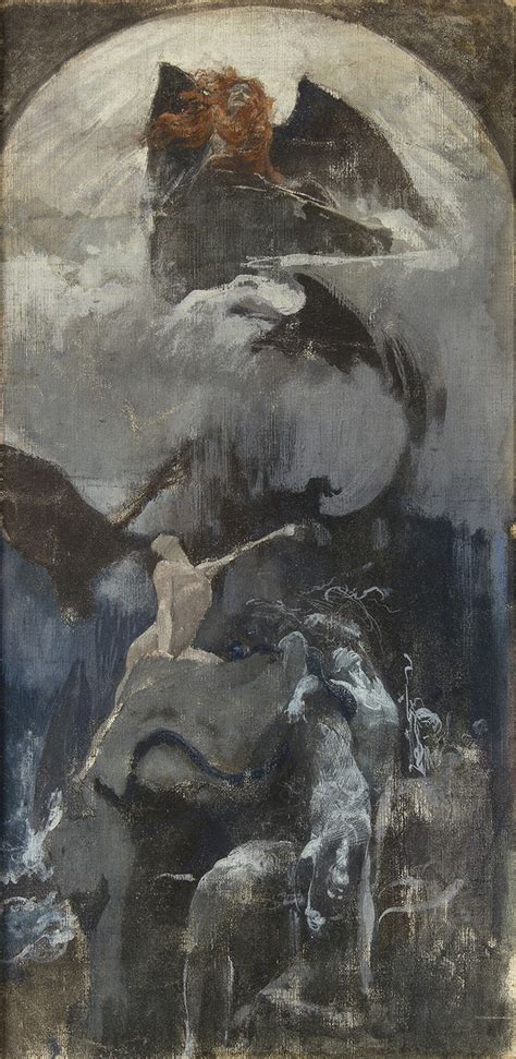 Adolf Hiremy Hirschl 1860 1933 Canti Alla Luna Olio Su Tela Cm 70 X