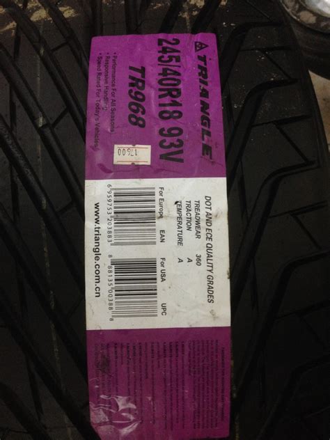 Triangle Group TR968 245/40 R18 — Mercedes-Benz S-Class (W126), 3 л ...