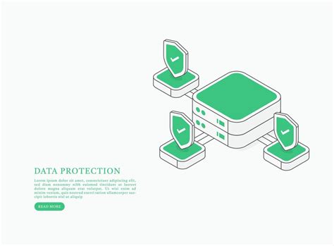 Data Protection System Concept Personal Data Security Vector Isometric Illustration 15367436