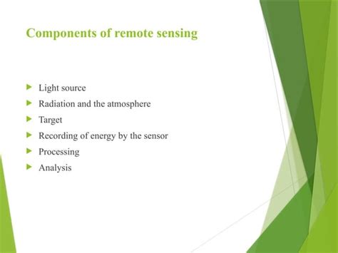 General Introduction To Remote Sensing PPTX Geography Science
