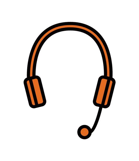 마이크가 있는 헤드폰의 그림 무료 일러스트 소재집 Kukukeke