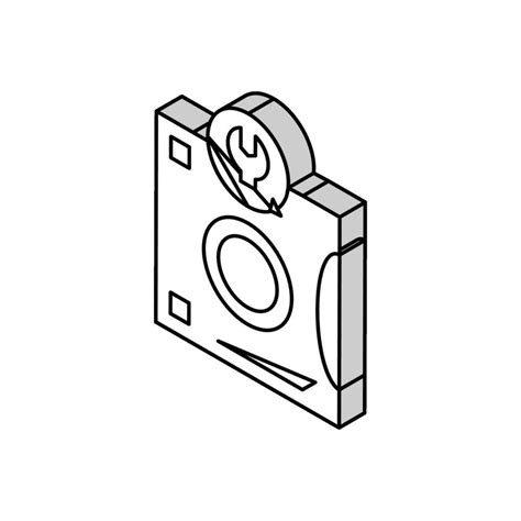 Tape Backup Restore Services Isometric Icon Vector Illustration