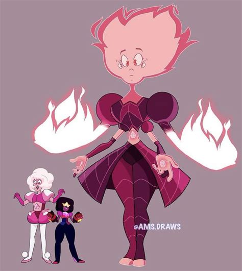 Pink Diamond And Garnet Sunstone Garnet And Rose Quartz Fusion