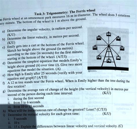 Angular Velocity Formula Trigonometry