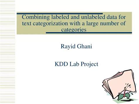 ppt combining labeled and unlabeled data for text categorization with