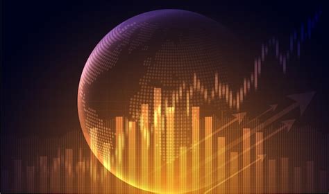 주식 시장 투자 거래의 캔들 스틱 그래프 차트 강세 포인트 약세 포인트 프리미엄 벡터