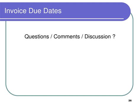 PPT Invoice Due Dates PowerPoint Presentation Free Download ID 5623606