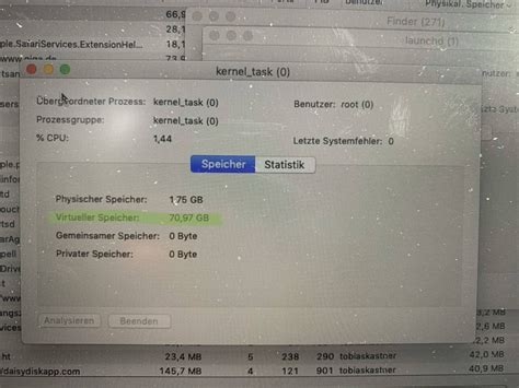 is it normal for kernel task to take up over 70gb of virtual storage