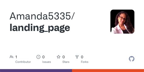 Github Amanda5335landingpage