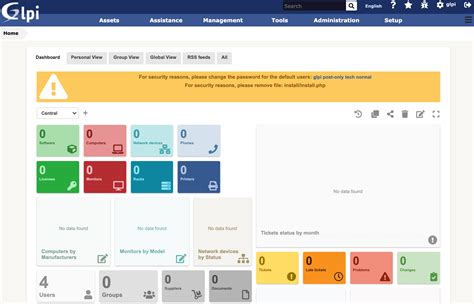 Managing Computing Infrastructures With Glpi And A Database For Mysql