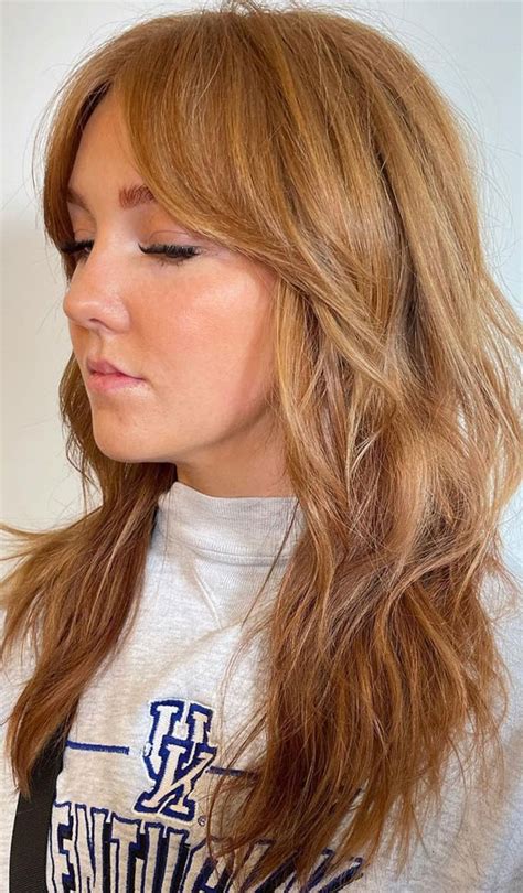 50 Shag Haircuts With Bangs Copper Modern Shag