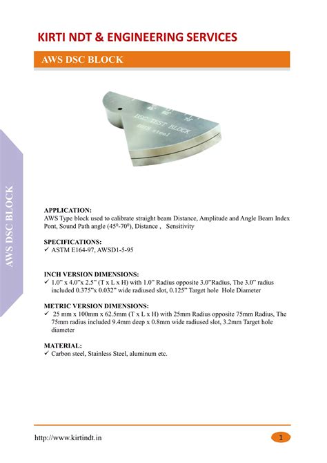 Aws Dsc Calibration Block Pdf Aws Dsc Calibration Block Pdf