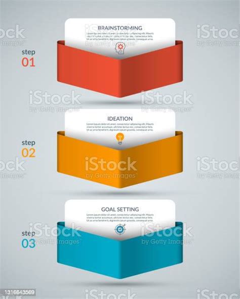 아래를 가리키는 3 개의 화살표가있는 인포 그래픽 템플릿 인포그래픽에 대한 스톡 벡터 아트 및 기타 이미지 인포그래픽 3가지 개체 세로 구도 Istock