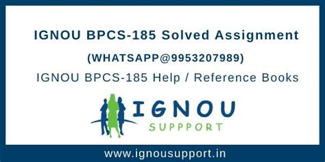 IGNOU BPCS Solved Assignment Free Download
