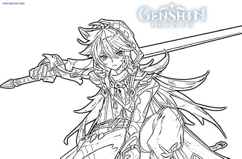 Coloriage Genshin Impact Coloriages Sur Wonder Day