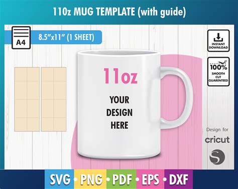 11 Oz Mug Template 11oz Mug Full Sublimation Templates Mug Template