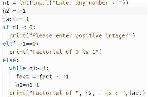 Python Program to find Factorial of a number #7 - CS-IP-Learning-Hub