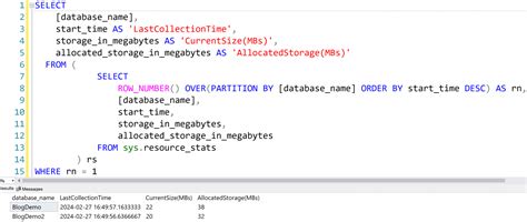 Check Azure SQL DB Space Used SQLServerCentral