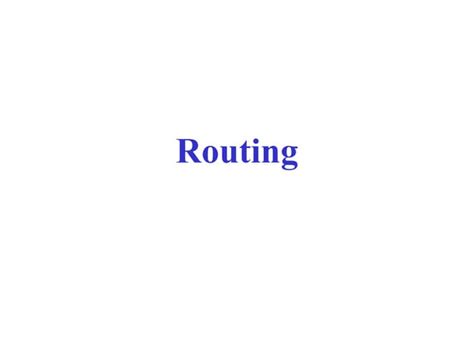 Unit 4 Routing Algorithms In Computer Networks Ppt