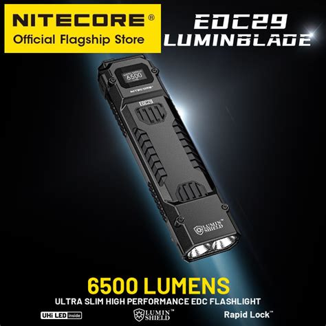 Nitecore Edc29 Utra Slim Edc Flashight 6500 Lumens Usb C Rechargeable