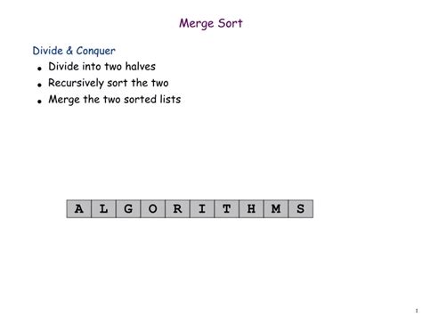 PPT Merge Sort PowerPoint Presentation Free Download ID 9461437