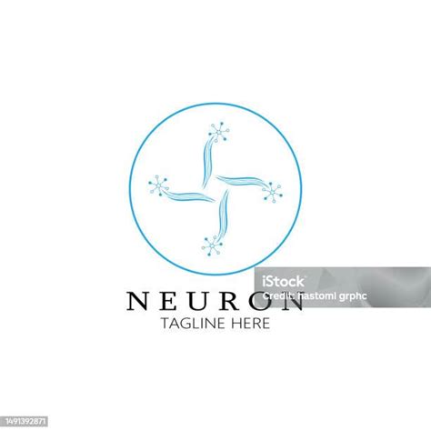 뉴런 로고 또는 신경 세포 로고 디자인 벡터 개념이 있는 분자 로고 일러스트레이션 템플릿 아이콘 개념에 대한 스톡 벡터 아트 및 기타 이미지 Istock