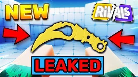 A New Key Skin Got Leaked Roblox Rivals News Free Ugc Youtube