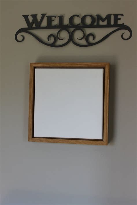 White Oak Floating Canvas Hardwood Frame Solid Hardwood Display For Deeper 2 Stretched Canvas