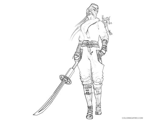 Ninja Girl Coloring Pages 2025