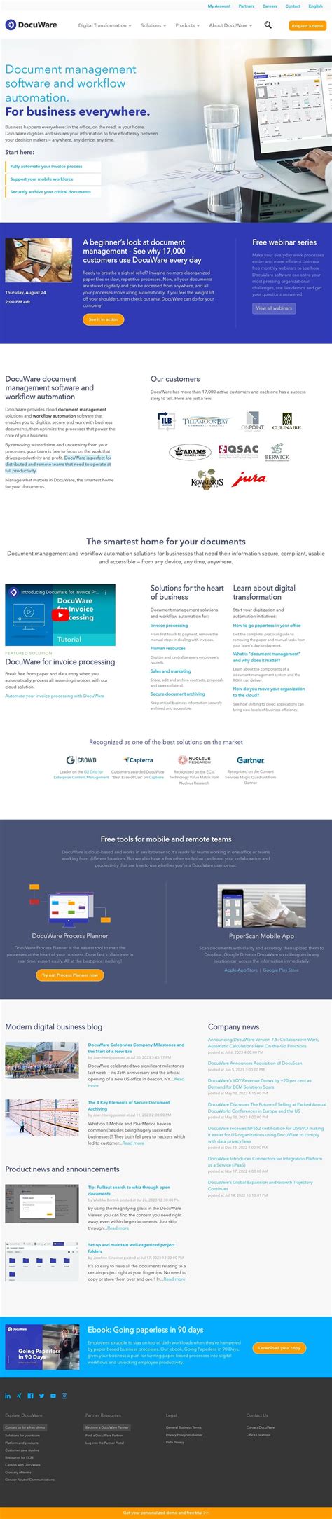 Docuware Traffic Analytics And Market Insights