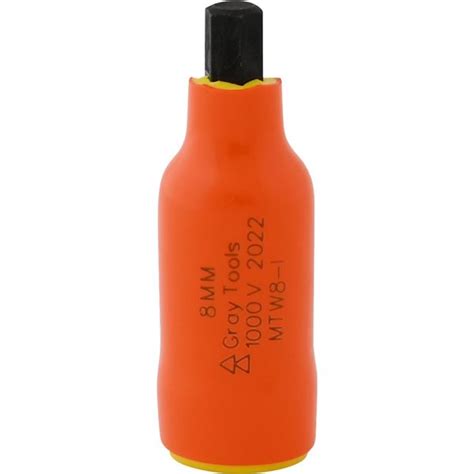 Gray Tools 8mm X 3 8 In Drive Standard Length Hex Head Insulated Socket Mtw8 I Rona