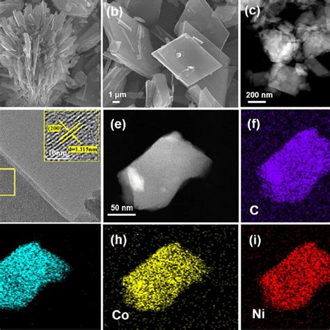 A B Sem Images C E Tem Images And D Hrtem Image Of Co 0 8 Download Scientific Diagram
