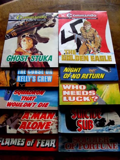 10 X Commando Comics Job Lot Mixed Nos 1974 89 £750 Picclick Uk
