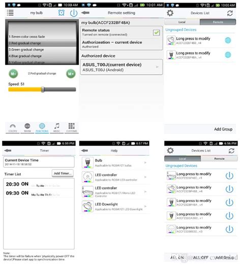 WiFi LED Controller For Smart RGBWW LED Strips Android IOS App LEDs From Cxwonled