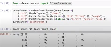 Column Transformer Machine Learning Development Life Cycle