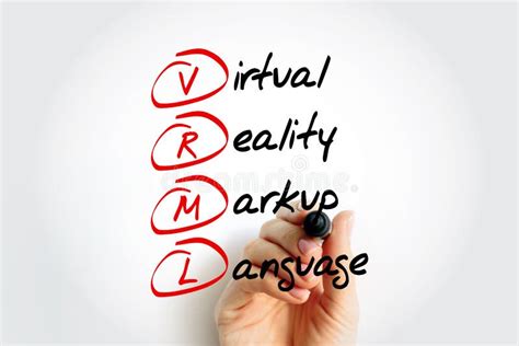 Vrml Virtual Reality Markup Language Acronym Technology Concept