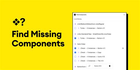 find missing components figma